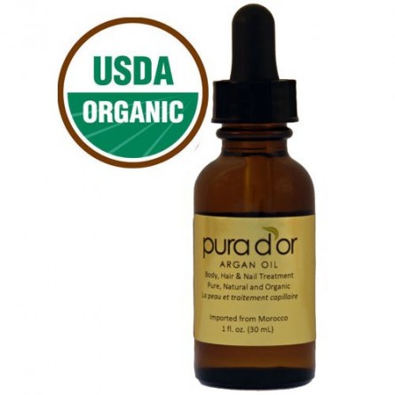 Pura d’or Pure & Organic Argan Oil (2 fl. oz.) | Essential-Organic.com ...