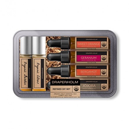 DRAPER/HOLM - Refined DIY Organic Essential Oil Perfume Set (Bergamot ...