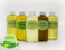 5 Variety Set All Natural Premium Organic 100% Pure Oils (Fractionated ...