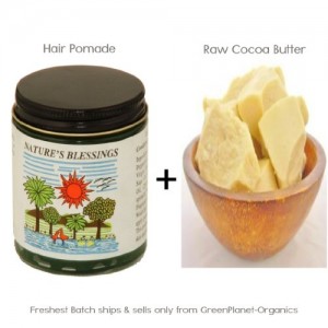 2LB (32oz) Raw Fresh Cocoa Butter +1 Nature's Blessing Hair Pomade ...
