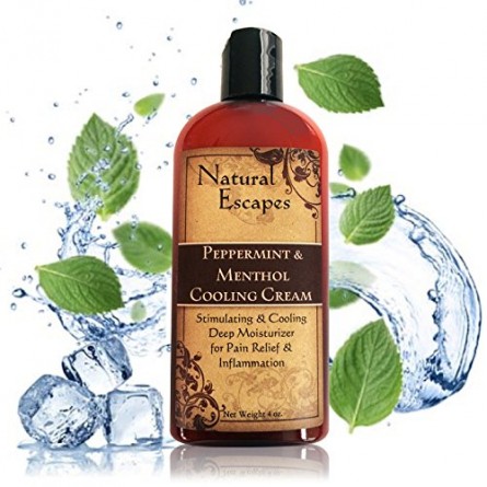4oz Size! Peppermint & Menthol Cooling Cream. Stimulating & Cooling ...