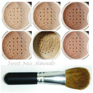 XXL KIT with BRUSH Full Size Mineral Makeup Set Bare Skin Powder ...